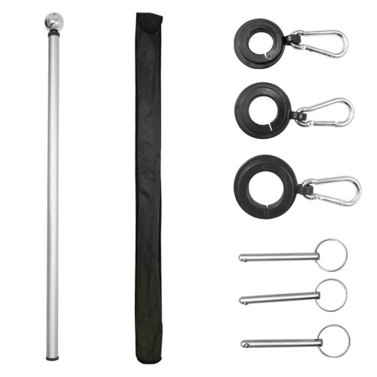 RV Flag Pole Package - Shop at www.hitched4fun.com